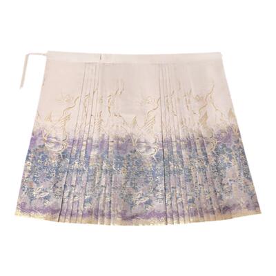 暗袖盈香织金仿妆花马面裙