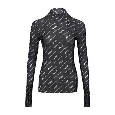 GROUNDZERO美少女网纱高领上衣