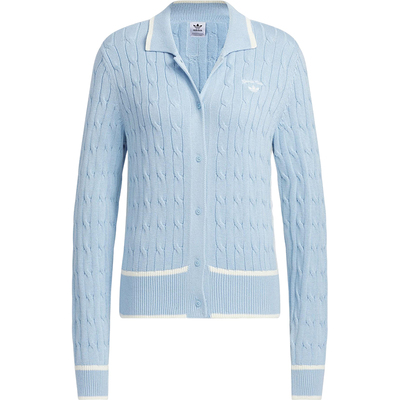 Adidas/阿迪达斯正品三叶草女士时尚复古针织夹克外套JM8018