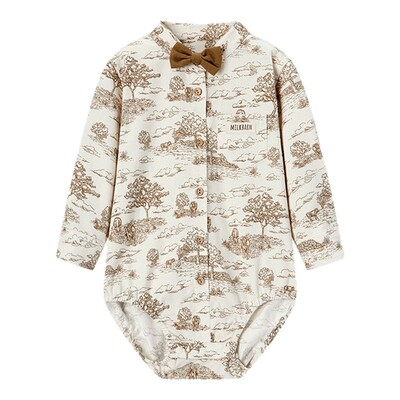 Milkbarn婴儿长袖包屁衣