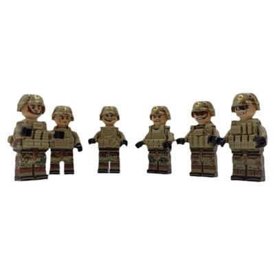 积木中国士兵解放军人仔模型