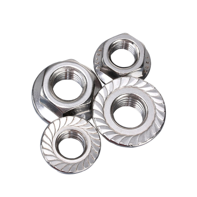 英制304不锈钢法兰螺母防松螺帽