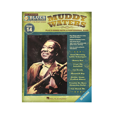 穆迪 蓝调音乐 卷十四 旋律乐器通奏 附CD 海伦德原版乐谱书 Muddy Blue mike Play Along Vol 14 Muddy Waters HL00843206