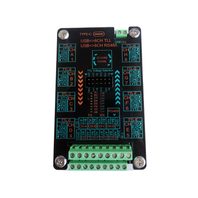 USB转8路RS485/TTL工业级模块