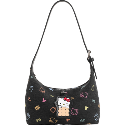 TOUTOUhellokitty凯蒂猫牛仔腋下包三丽鸥哈喽kt斜挎包生日礼物女