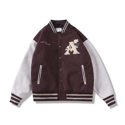 AGITOMADE重磅夹棉棒球服夹克