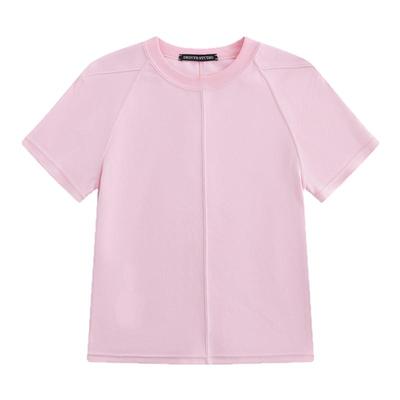 DIONYS*三角几何形分割短袖T恤