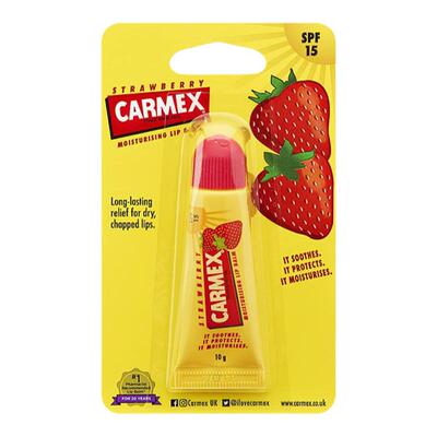 欧洲直邮Carmex小蜜缇润唇膏3*10g草莓味滋润保湿防止干裂呵正品