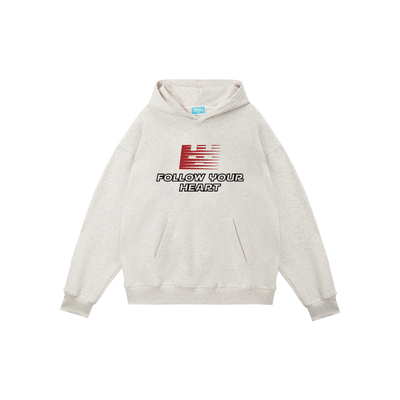 TGWALL「风会拥抱你」宽松情侣运动上衣男女重磅落肩连帽衫卫衣