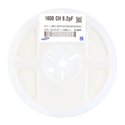 原装 0603贴片电容 8.2pF ±0.5pF 50V C0G CL10C8R2DB8NNNC 50只