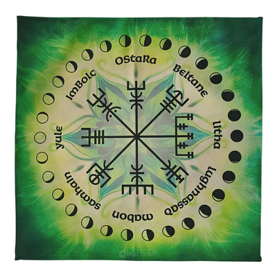 如尼runes桌布韦特卡牌塔罗布推牌布桌游背景布绒布月相祭坛仪式