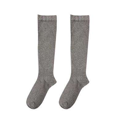 纯色压力小腿袜密实针织瑜伽袜