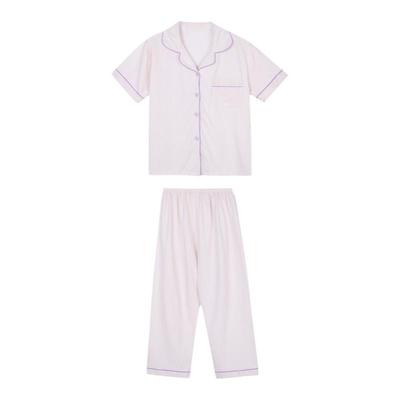 Sinbounboun撞色边短袖睡衣