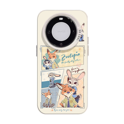 拼贴尼克朱迪狐兔情侣手机壳