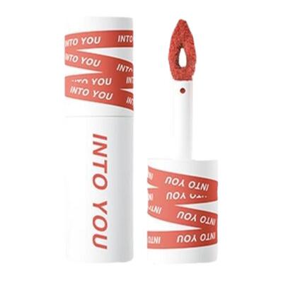 橄榄皮美女氛围感拿捏了！into you唇泥em25灰调烟熏芋泥紫口红