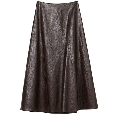 宋佳同款复古时尚中腰A字半身裙