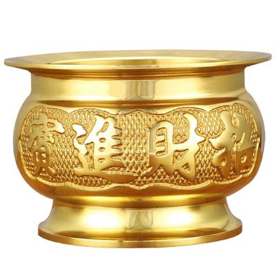 香炉家用纯铜室内供佛黄铜招财