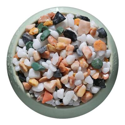 鱼缸花盆沙石砂石七彩石石子天然