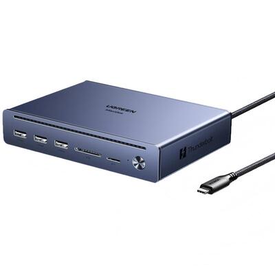 绿联适用雷电5扩展坞120Gbps高速传输8K30Hz投屏四屏异显千兆网口拓展Thunderbolt接口苹果MacbookM5Pro/Win