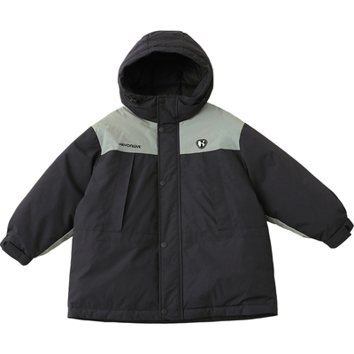 男童羽绒服中长款90绒2025冬季新品亲子儿童羽绒服中大童装H4968