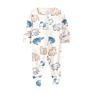 英国NEXT婴儿动物纯棉长袖连体衣
