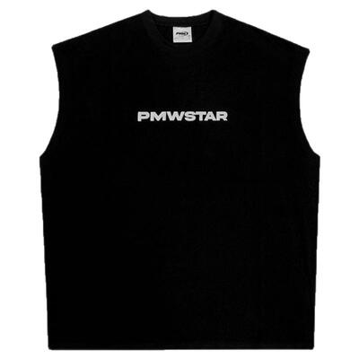 PMW夏季重磅纯棉无袖背心