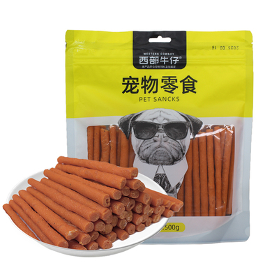 西部牛仔狗零食牛肉棒500g