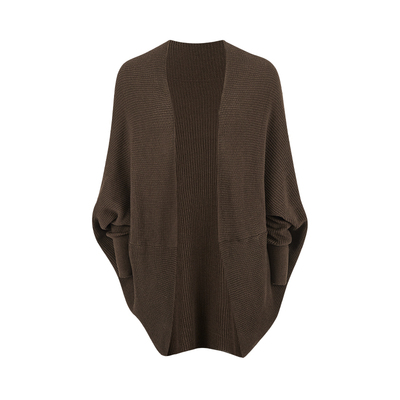 慵懒蝙蝠袖针织开衫毛衣外套宽松