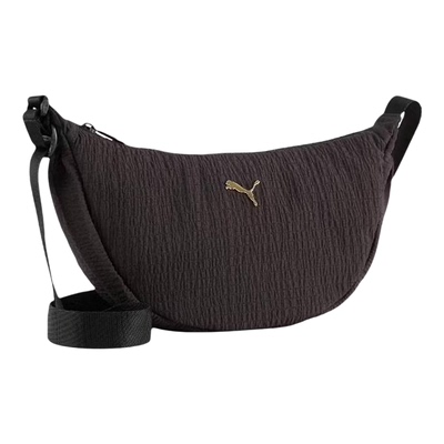 Puma/彪马正品新款女黑色拉链开合纯色简约经典单肩包092707-01