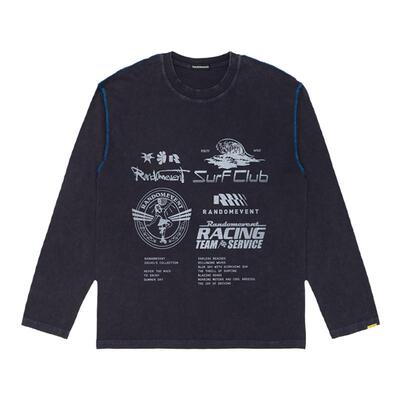 Randomevent仿旧长袖T恤