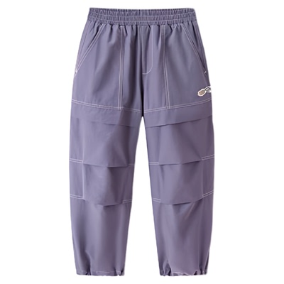 MINIPEACE太平鸟童装儿童工装裤冬季加绒女童降落伞裤子加厚