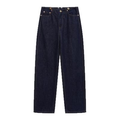 设计师品牌 IMMI 25新款女士复古水洗直筒牛仔裤银泰百货 300124