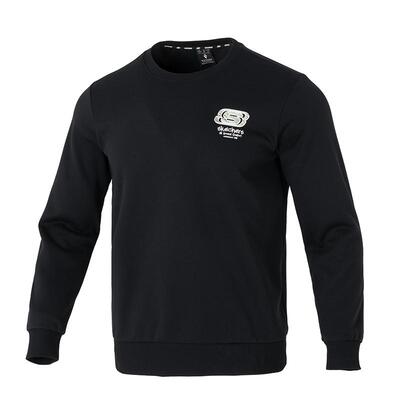 【自营】斯凯奇新款男女装卫衣加绒套头衫休闲运动服FHL322U127