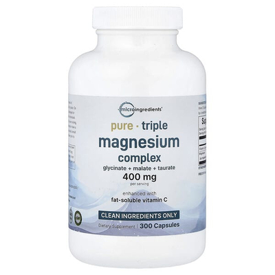 Micro Ingredients,Triple Magnesium Complex, 300 Capsules