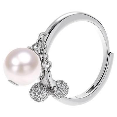 樱桃系列珍珠戒指女款喜珠阁