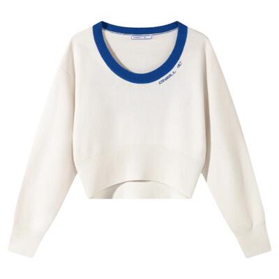 O'Neill撞色长袖针织衫圆领