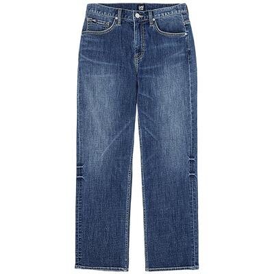 【张凌赫代言】Lee26秋冬新品762宽松直筒牛仔裤中蓝色男潮A11203