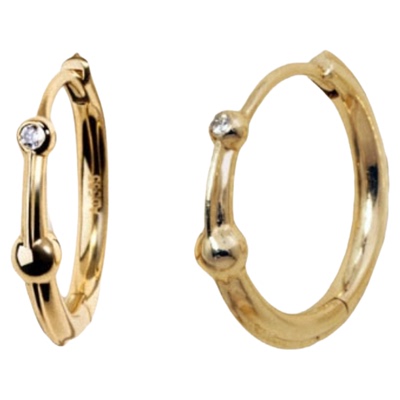 星晕耳环女锆石小巧一字设计感