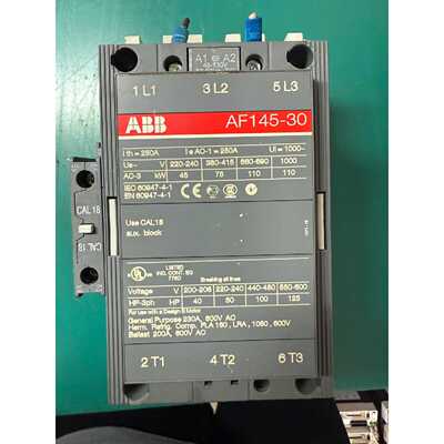 议价ABB接触器AF14530瑞典原装进口250A220维修