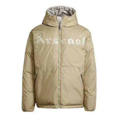 羽绒服阿迪达斯阿森纳保暖连帽