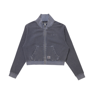 ABLEJEANS新款华夫格卫衣开衫女