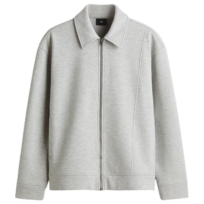 HM男装女装卫衣春季冬装情侣装休闲全拉链外套1300951