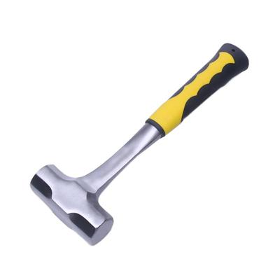 实心一体八角锤榔头五金工具小铁锤子家用木工装修木柄起钉拔钉锤