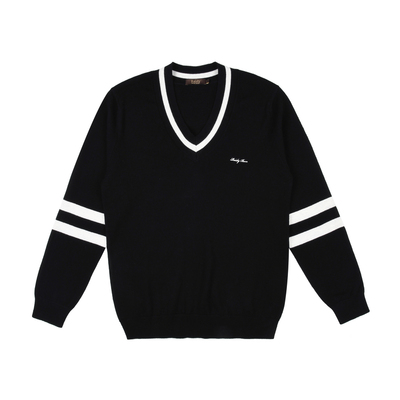 雷迪波尔100%绵羊毛刺绣羊毛衫