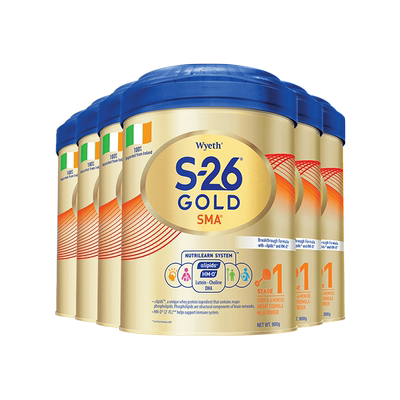 【自营】惠氏港版金装1段850g*6