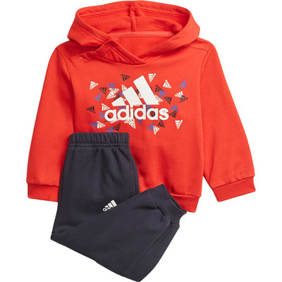 Adidas/阿迪达斯正品秋季婴童运动连帽舒适训练套装H28842