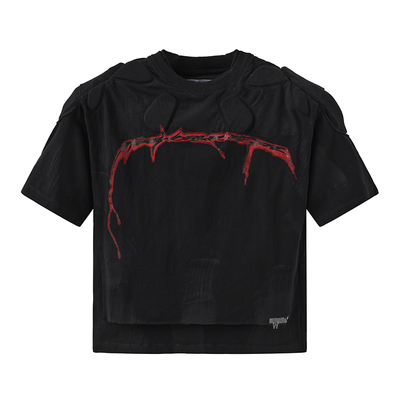 FVVO短袖朋克春夏刺绣