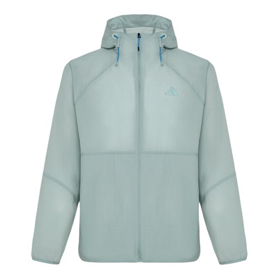 Adidas/阿迪达斯正品夏季男士凉感运动休闲连帽外套KR2512