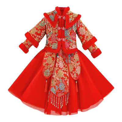 汉服女童冬季拜年服2022儿童唐装
