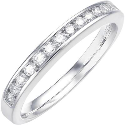 promessa18K白色黄金钻戒周生生